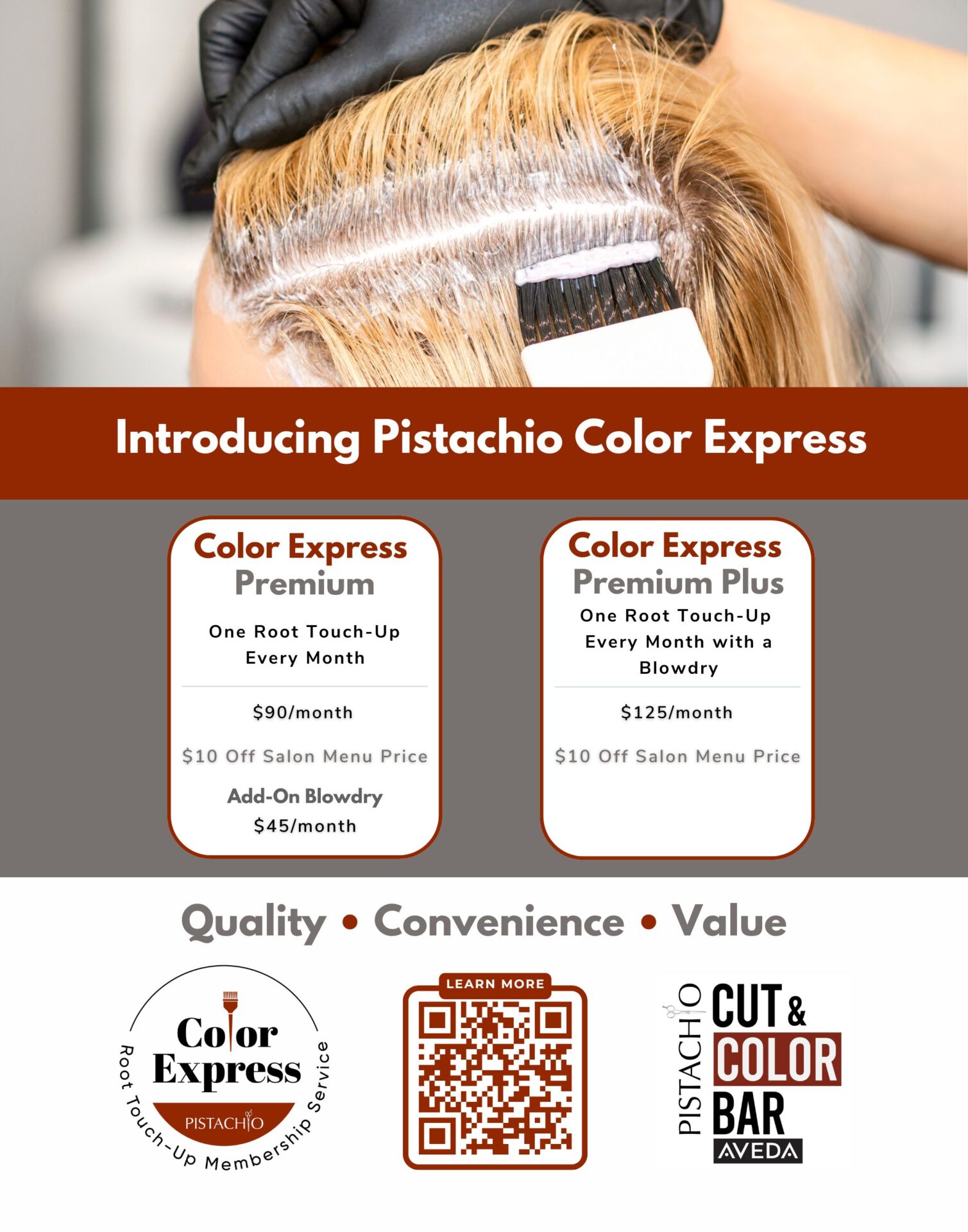 Aveda Salon in Carlsbad | Pistachio Cut & Color Bar